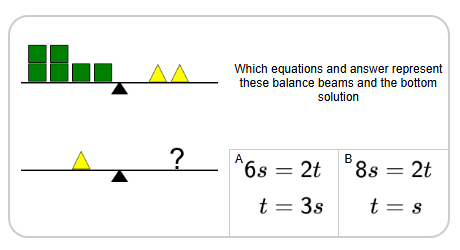 Balance Shapes - Simple Ratio - To Equations And Answer (Level 1 ...