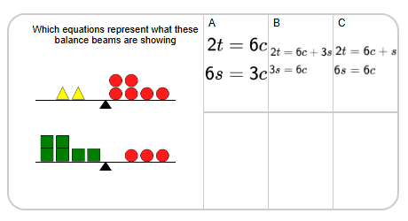 Balance Shapes - Simple Substitution - To Equations (Level 2) - Mobius ...