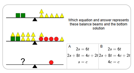 Balance Shapes - Substitution and Subtraction, Simple Answer - To ...