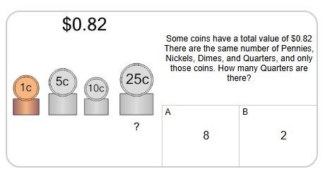 Algebra with Coins - Same Count of Four with Four Coin Types - to ...