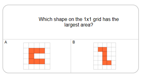 Area of a Shape on a Grid - Largest Area, Irregular Shape (Level 1 ...