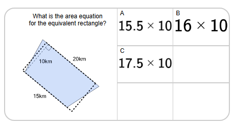 Area of a Trapezoid - Equivalent Rectangle Equation (Level 2) - Mobius ...