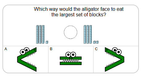 Base 10 Blocks - Less or Greater Than - Pictures to Alligator - Tens ...