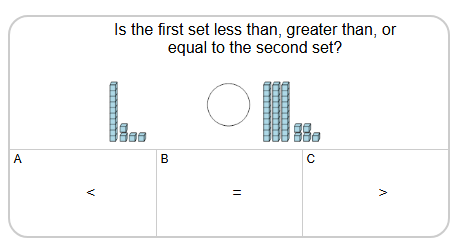 Base 10 Blocks - Less or Greater Than - Pictures to Symbol - Tens and ...