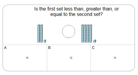 Base 10 Blocks - Less or Greater Than - Pictures to Symbol - Tens and ...