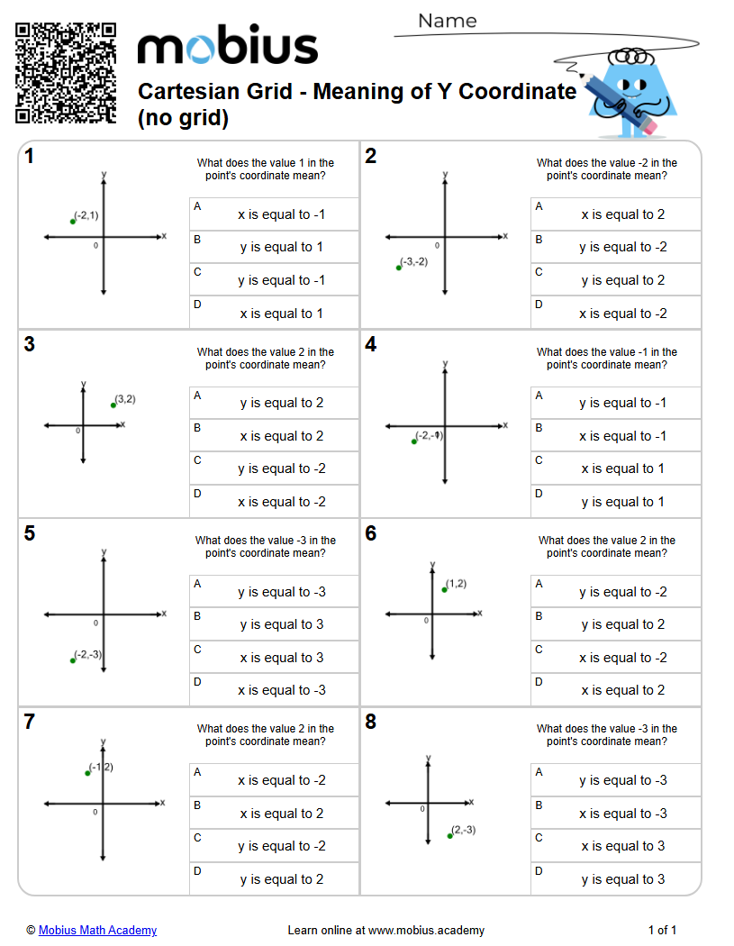 Cartesian Grid - Meaning of Y Coordinate (no grid) (Level 4) - Mobius ...
