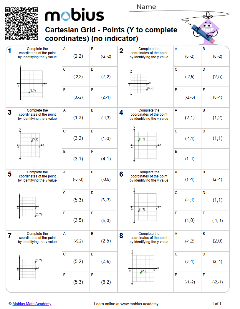 Cartesian Grid | Points (Y to complete coordinates) (no indicator ...