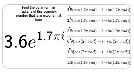 Complex Numbers - Exponential to Polar Form (Radians) (Level 1 ...