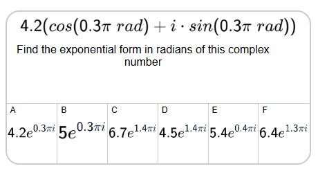 Complex Numbers - Polar to Exponential Form (Radians) (Level 1 ...