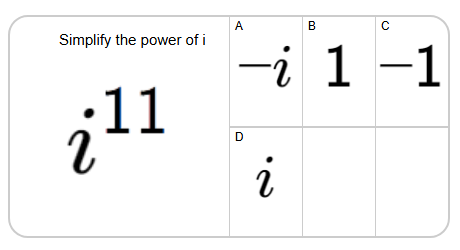 Complex Numbers - Powers of i (Level 2) - Mobius Math Academy