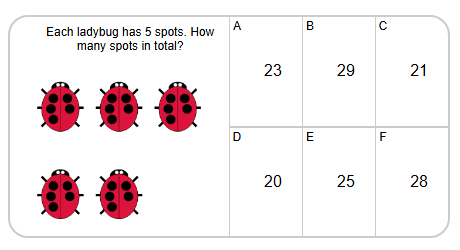 Counting in Groups - Pictures (Ladybug Spots) (Level 2) - Mobius Math ...
