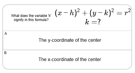 Graphing Circles - Equation Format and Variable to Variable Meaning ...