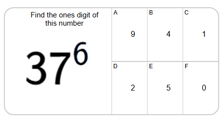 Digit Solving - Ones Digit in Exponents (Large Base) - From Power ...