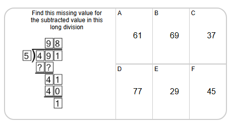 Digit Solving - Long Division - Two Steps, With Remainder - Identify ...