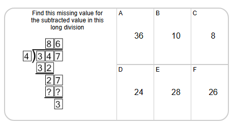 Digit Solving - Long Division - Two Steps, With Remainder - Identify ...