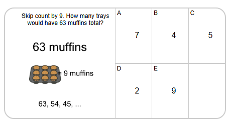 Division by Skip Counting - Partial Skip Count Number Set to Quotient ...
