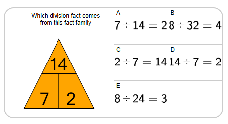 Fact Family - Multiplication - Triangle to Fact (Level 2) - Mobius Math ...