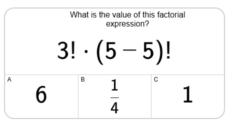 Factorial Calculation - Bracketed Multiplication | Level 1 | Grades 8 ...