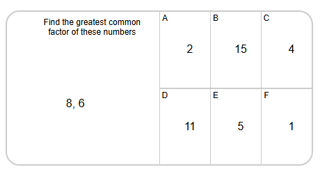 Finding Greatest Common Factor (Level 2) - Mobius Math Academy