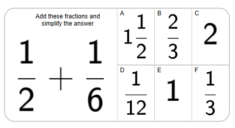Fraction Addition - Basic (Simplifying Answers) - One Changed ...