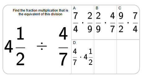 Fraction Division - Mixed - Equivalent Multiplication (Level 1 ...