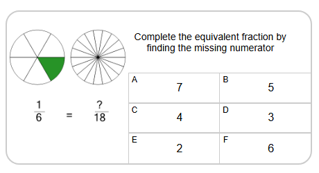 Fractions - Equivalent Numerator From Unshaded Image (Circle) | Level 2 ...