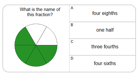 Fraction Naming - Fraction Image to Fraction Name (Level 1) - Mobius ...