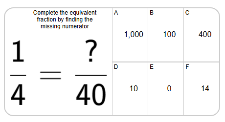 Fractions - Equivalent - Powers of Ten (Level 1) - Mobius Math Academy