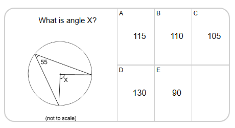 Geometry of Circles - Inscribed Angles Center and Side Values (Level 1 ...