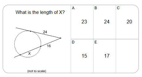 Geometry of Circles | Tangent Secant Theorem Values (Level 1) | Grade ...