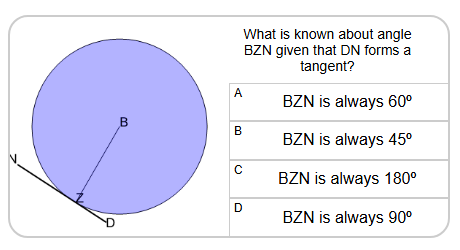 Geometry of Circles | Tangent Angle - Rule (Level 1) | Grades 10-11 ...