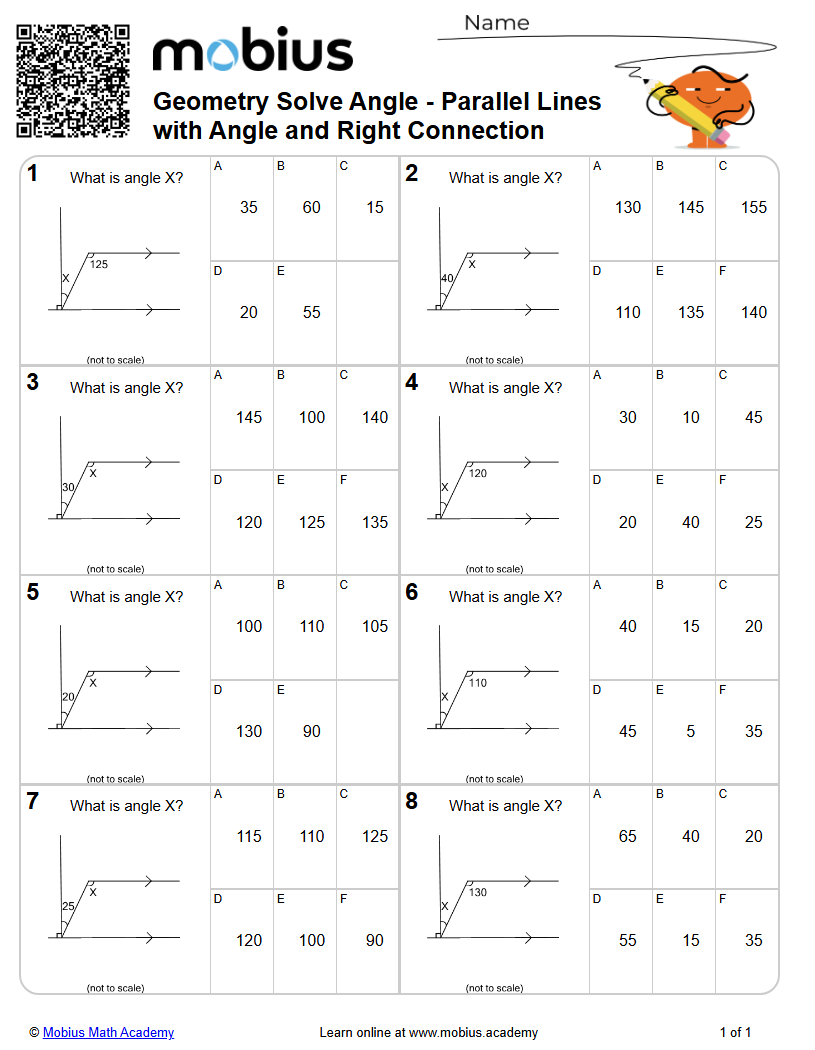 Geometry Solve Angle - Parallel Lines with Angle and Right Connection ...