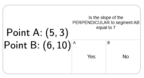 Line Segment (Points) - Find Perpendicular Slope (True/False) (Level 1 ...