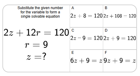 Linear Equation Systems - Simple Number Substitution To Equation ...