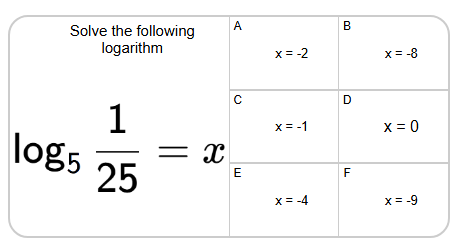 Logarithms | Solve Log Equation (Fraction Value) (Level 1) | Grades 11 ...