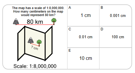 Metric Unit Scale on Map - Find Map Measurement - To 1000000 - Change ...