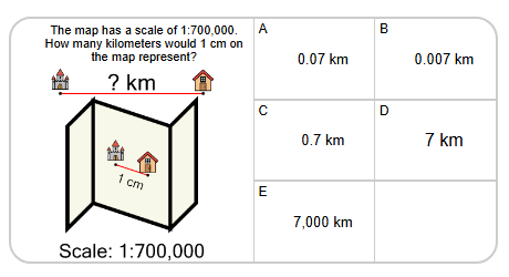 Metric Unit Scale on Map - Find Actual - To 1000000 - Change Single ...