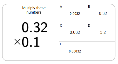 Multiplication - Decimal by Power of Ten (Both) - Column (Level 2 ...