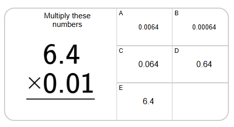 Multiplication - Decimal by Power of Ten (Both) - Column (Level 3 ...