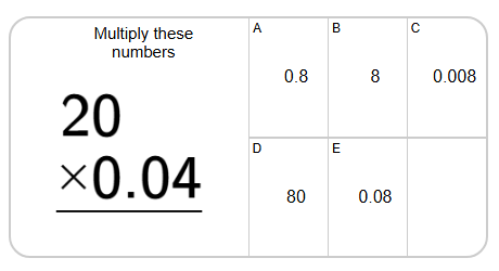 Multiplication | Decimal Hundredths by Tens - Column (Level 1) | Grades ...