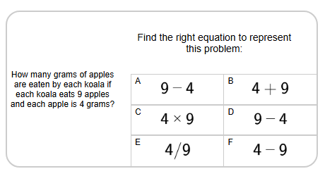Multiplication Word Problems - Setup (Small Integer Values) (Level 1 ...