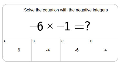 Negative Integer Multiplication (Level 1) - Mobius Math Academy