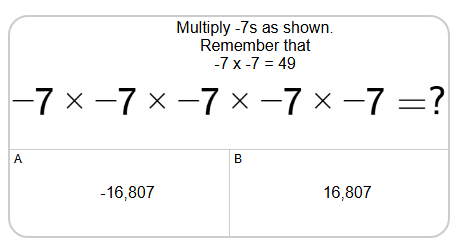 Negative Integer Multiplication - Many of Same Number | Level 3 ...