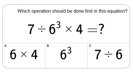 Order of Operations Example - Multiply, Divide with Exponents (Level 1 ...