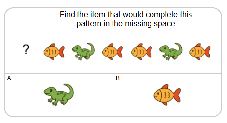Patterning | Missing from 3 Item Repeating Shape Pattern (Level 1 ...