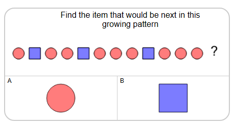 Patterning | Next in Growing Shape Pattern (Level 1) | Grades 4-5 Math ...