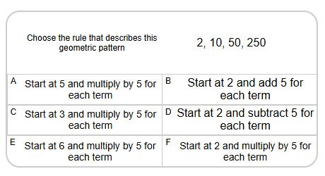 Patterning | Rule for Geometric Pattern (Level 1) | Grades 8-12 Math ...