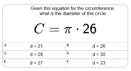 Circumference - Equation to Diameter | Level 1 | Grades 7-8 Math ...