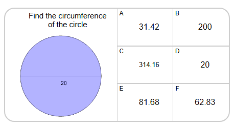 Circumference from Diameter (with calculator) (Level 2) - Mobius Math ...