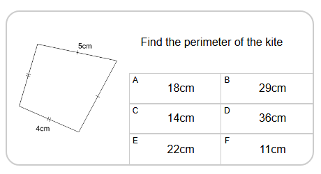 Perimeter of a Kite | Level 2 | Grades 5-7 Math Practice - Mobius Math ...